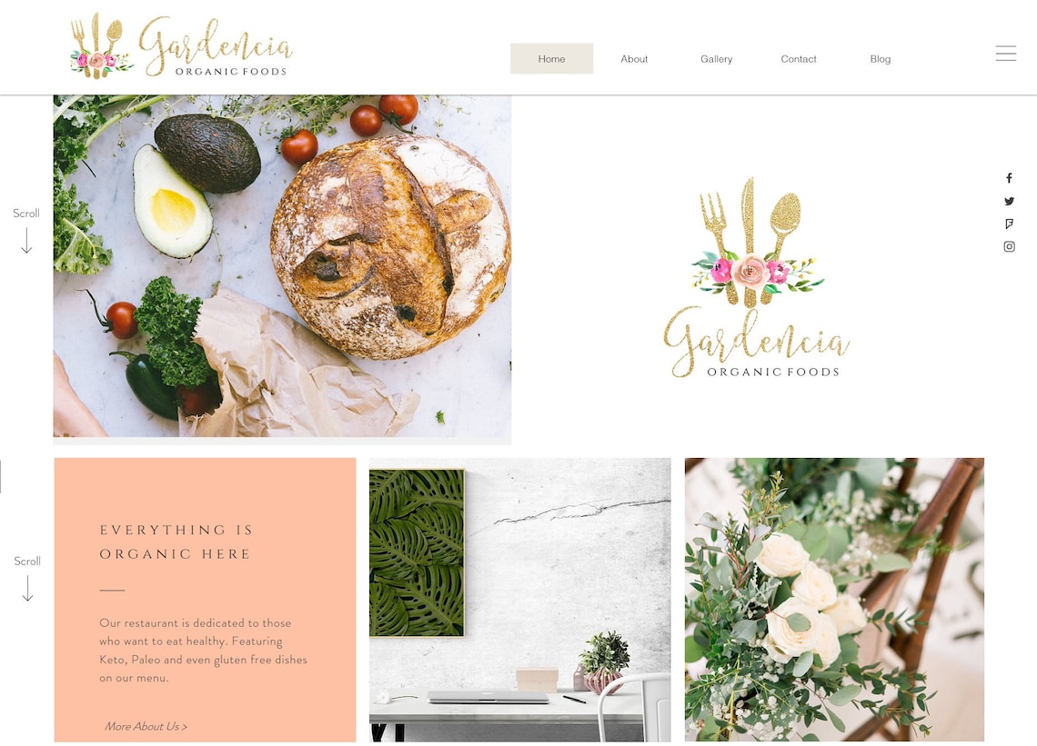 Wix Layout Wix Template Wix Design Wix Website Template - Etsy