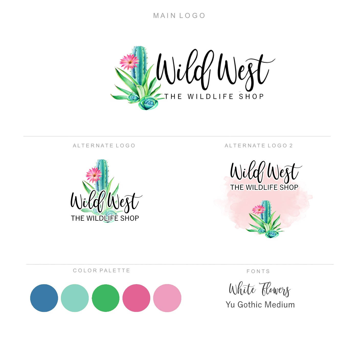 Custom Cactus Logo Cacti Logo Design Cactus Logo Cacti | Etsy