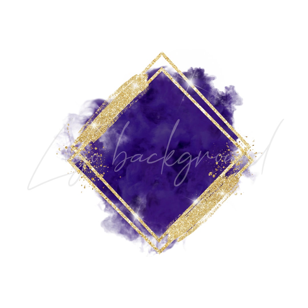 Dark Purple Frame, Diamond Logo, Purple Clipart, Geometric Frame ...