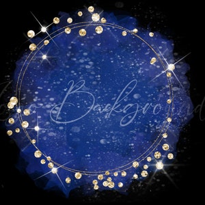 Blue Logo Background Navy Blue Logo Navy Blue Watercolor - Etsy