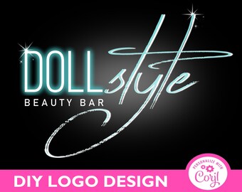 Red Neon Logo Red Glowing Logo Red Glow Logo Red Logo - Etsy