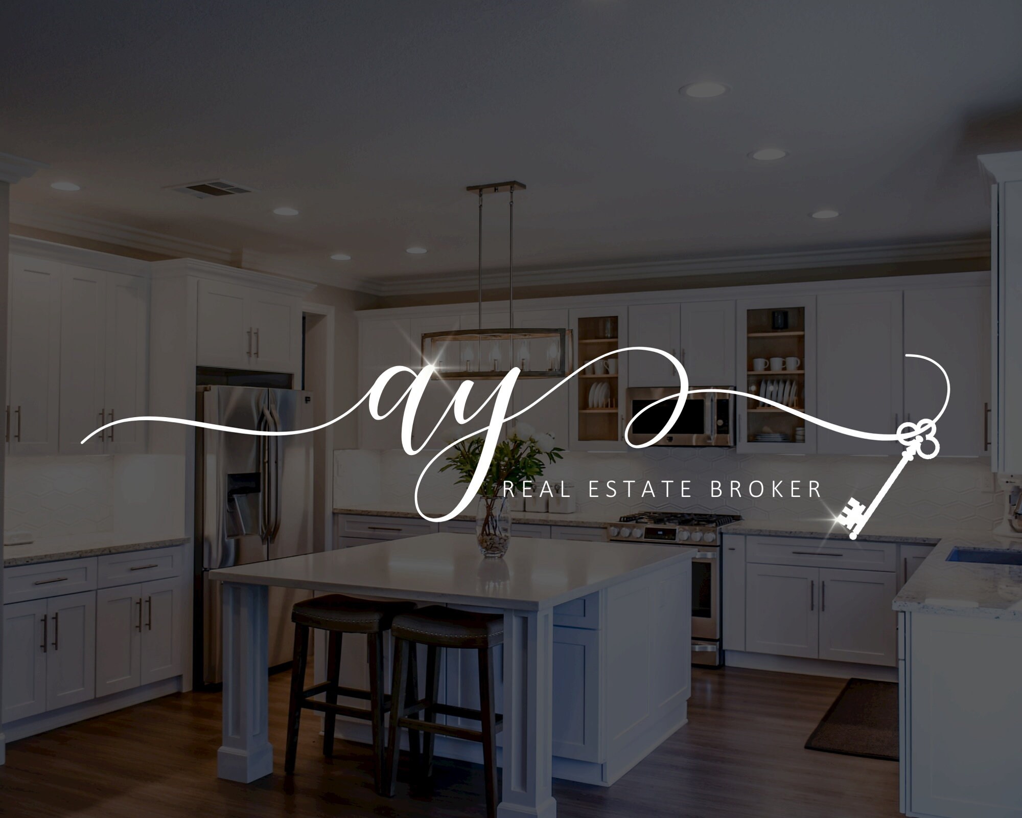 Realtor Logo Design Real Estate Logo Template Gold Key and - Etsy