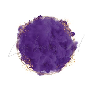 Purple Circle Logo Logo Background Purple Circle Smoke - Etsy