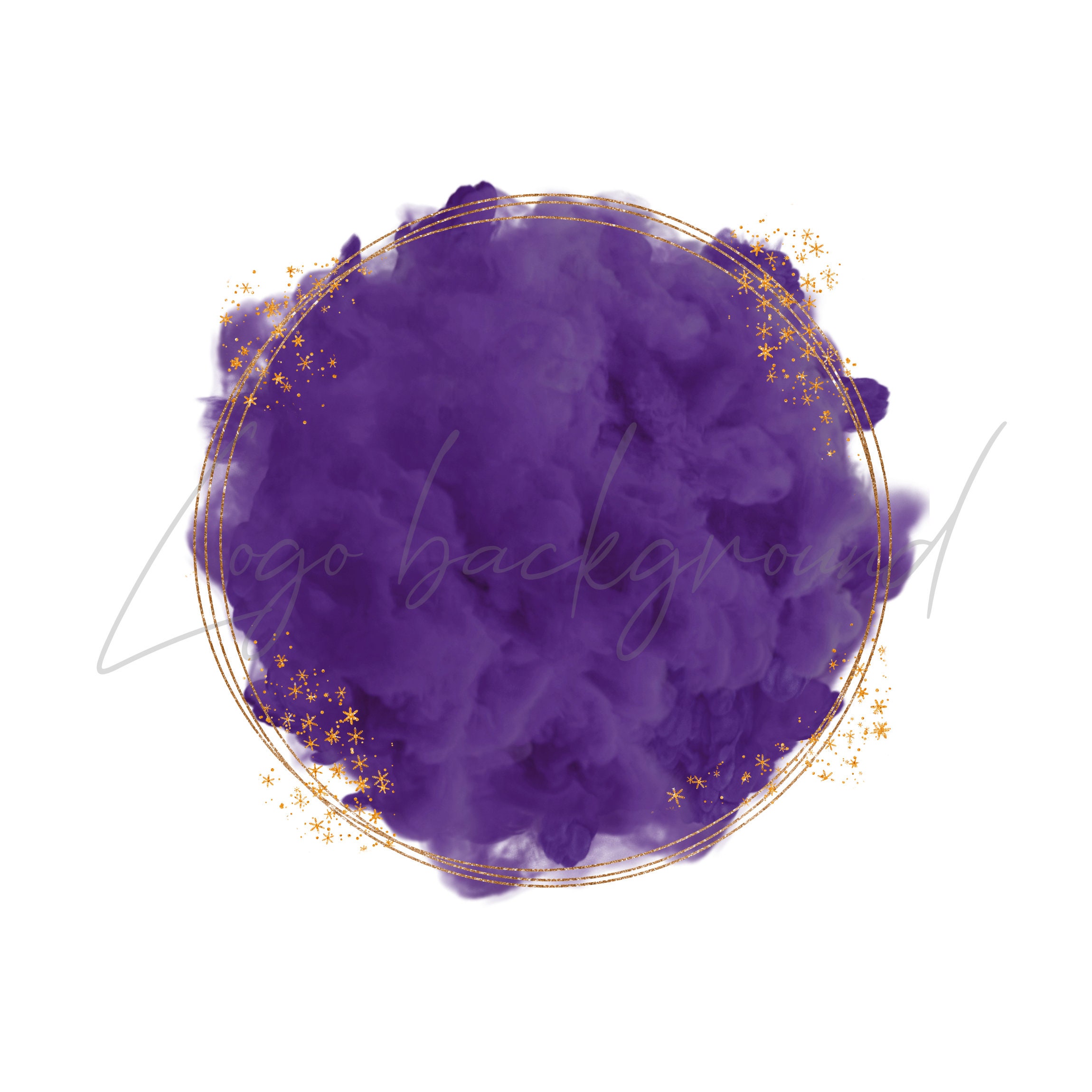 Purple Circle Frame Clip Art