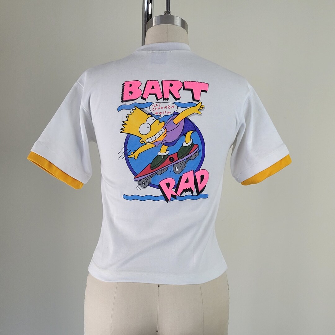 Vintage 1990's BART SIMPSON Rad T Shirt Tee Shirt | Size XXS - Etsy