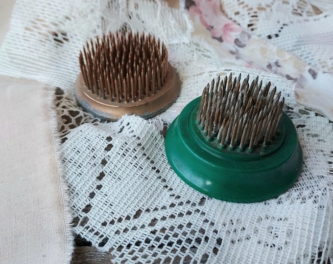 Vintage Metal Flower Frogs, Pin Frogs, Flower Holders, Golden Gate Pin ...