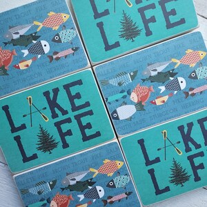 Lake Life or Fish Signs Lake House Decor Lake Sign Fishing - Etsy