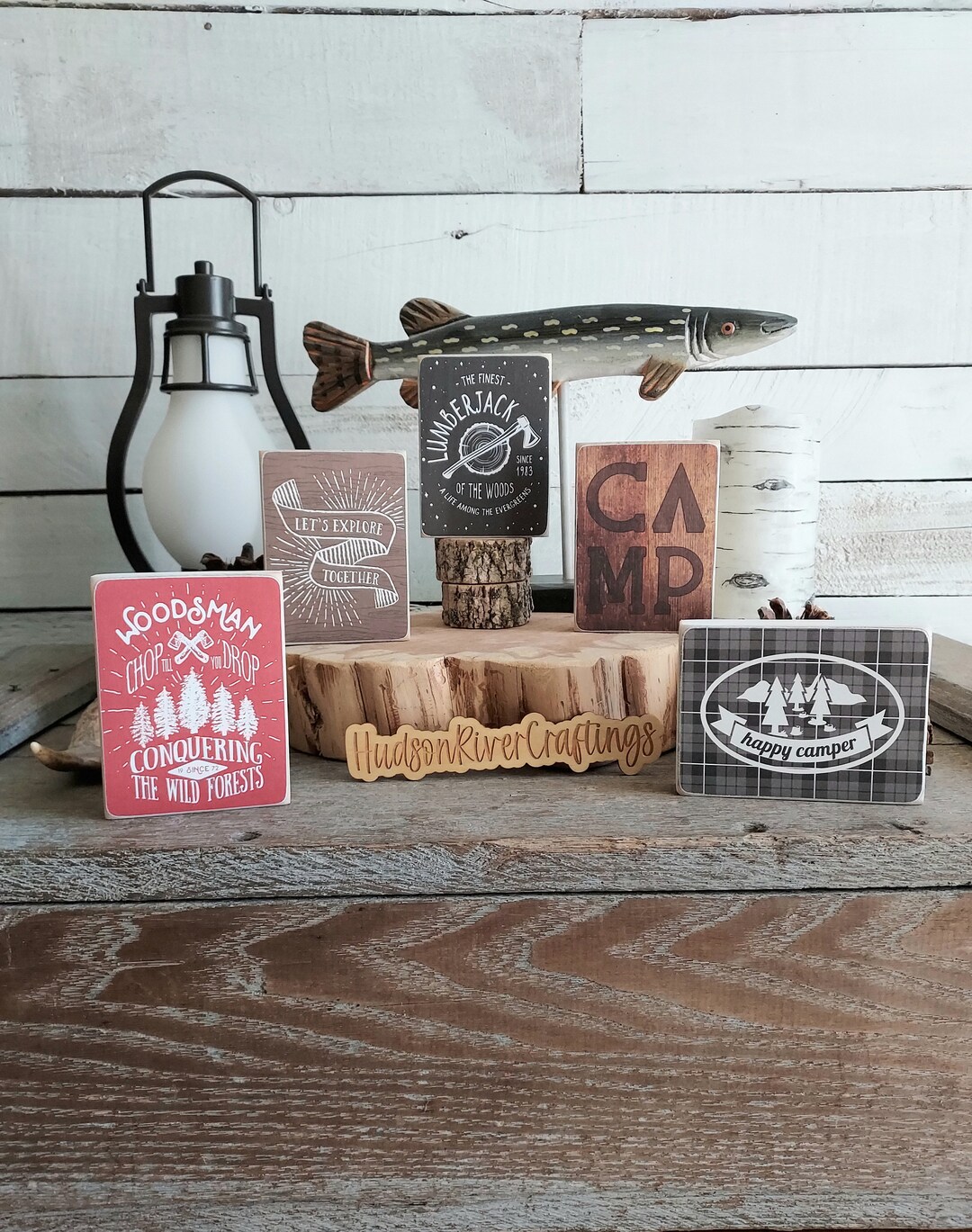 Rustic Mini Signs Camping Sign Lumberjack Sign Little Signs - Etsy