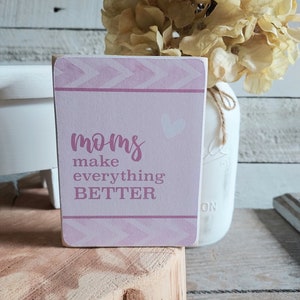 Mother's Day Signs, Mother's Day Mini Block Signs, Tiered Tray Signs ...