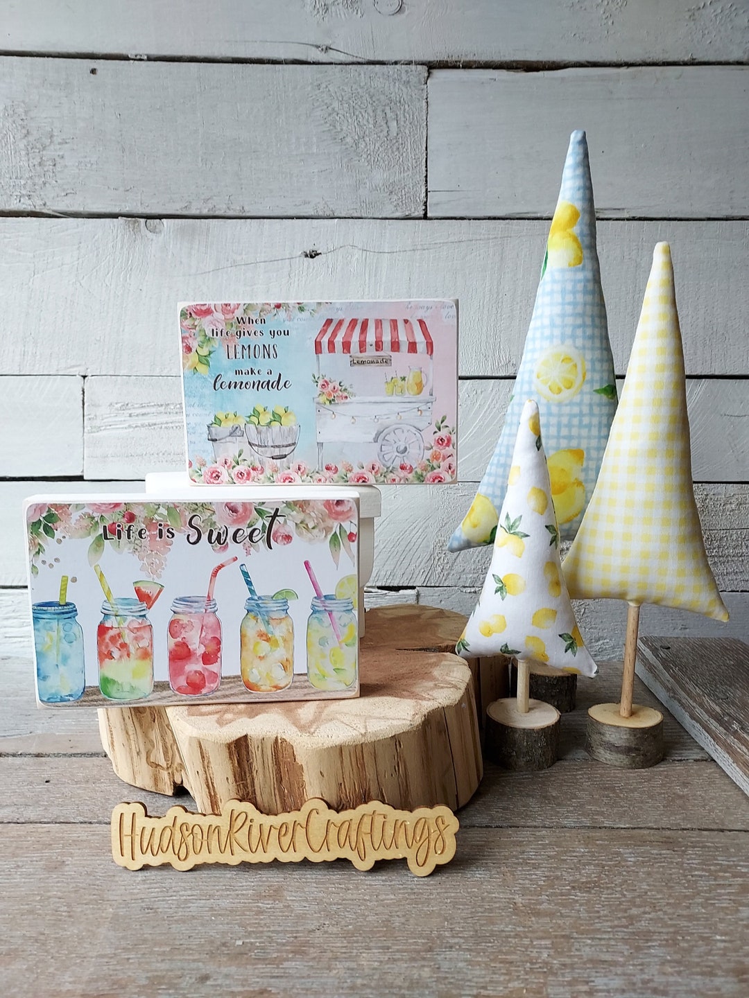 Summer Lemonade Sign, Summer Signs, Lemon Tiered Tray Decor, Summer ...