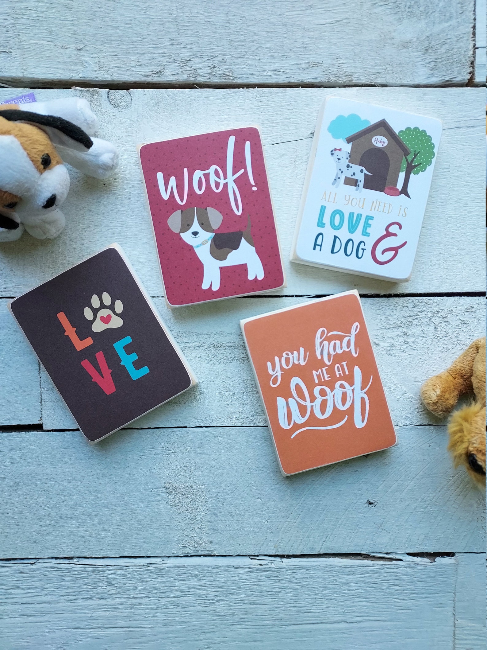 Dog Mini Signs Dog Tiered Tray Decor Dog Block Signs Dog - Etsy