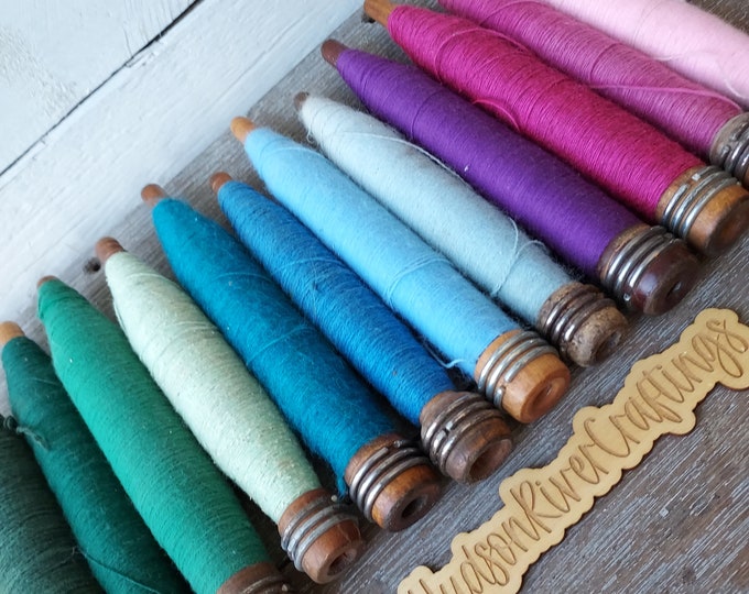 3 Vintage Yarn Spindles, Shuttle Spindles, Spools, Bobbins, Choice - Etsy