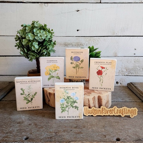 Flower Seed Packets - Etsy