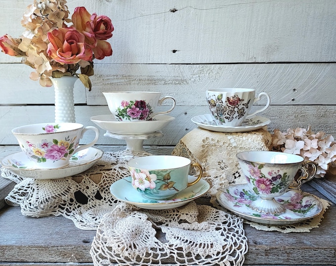 China Tea Cup Sets, Choice of Vintage Collectible Cups and Saucers - Etsy