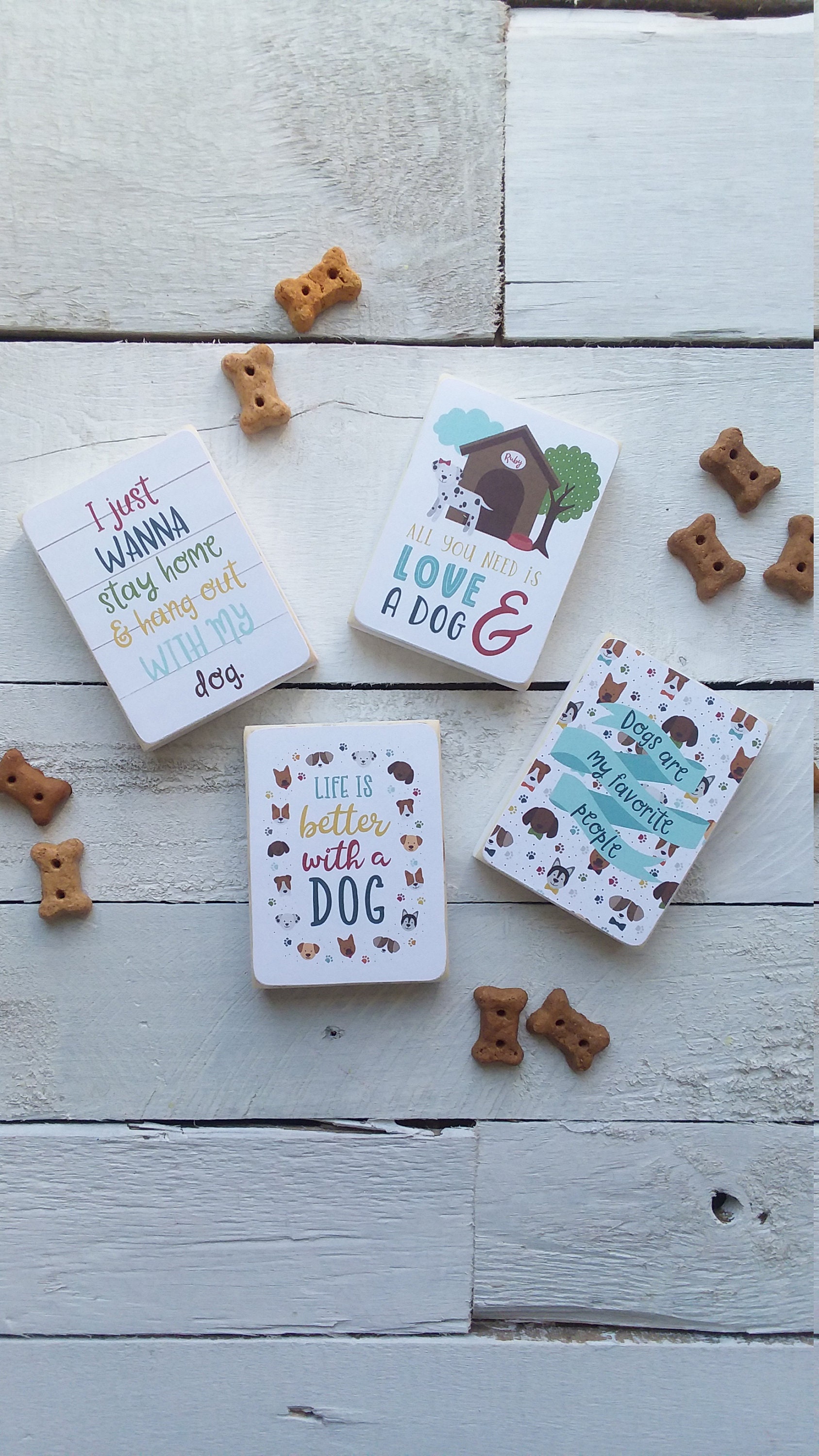 Wall Décor Home Décor Wall Hangings Dogs Rule Dog Mini Block Signs Dog ...