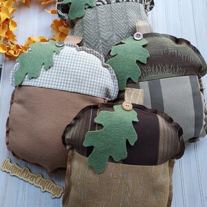 Acorn Accent Pillow, Fall Farmhouse Decor, Decorative Pillow, Acorn ...