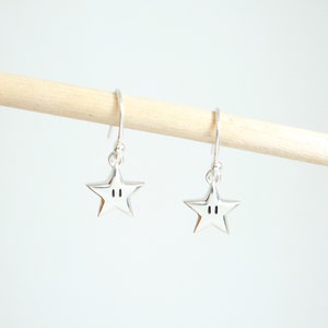 Super Star Dangle Earrings, Sterling Silver Starmen, Invincible Star ...