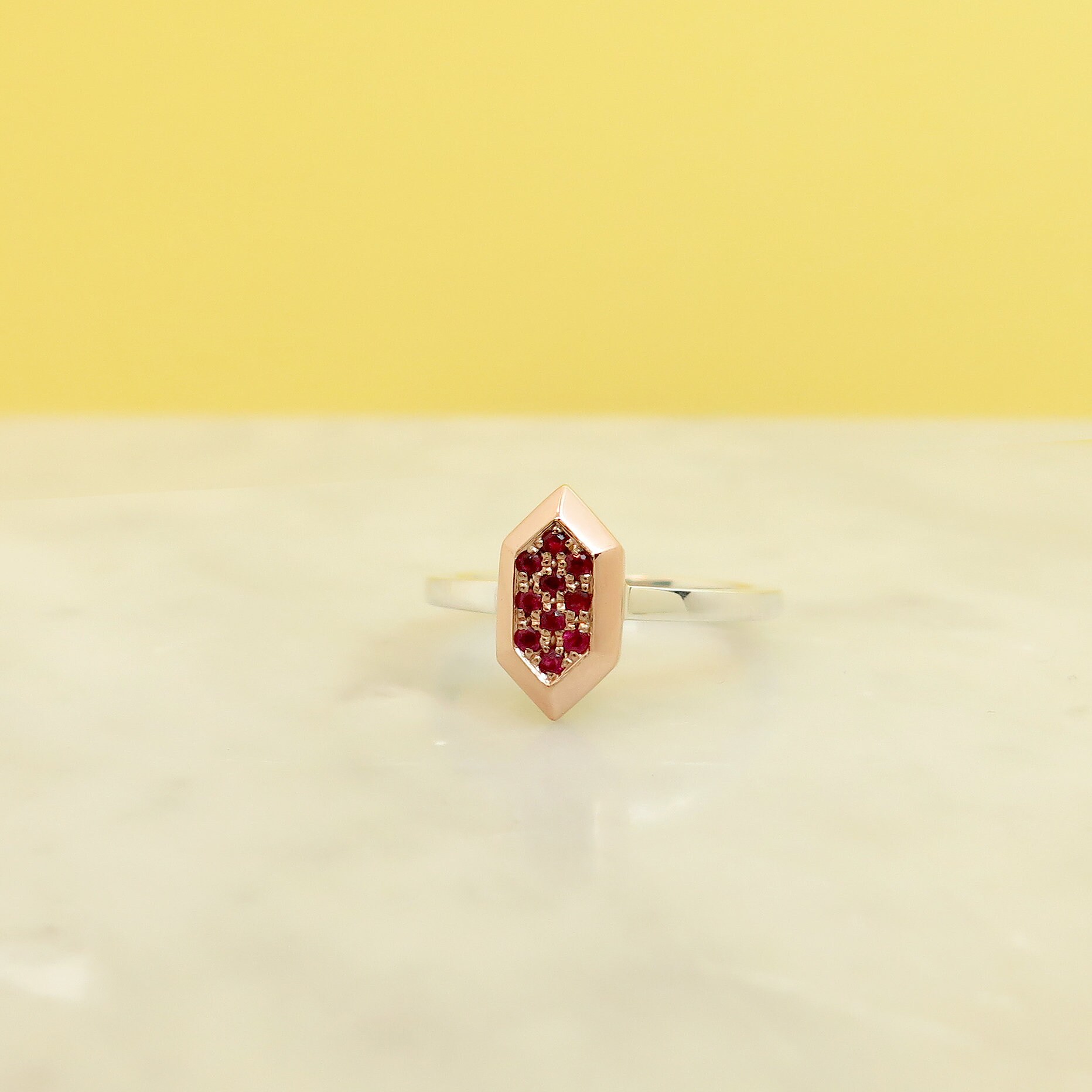 10K Rose Gold and Ruby Rupee Ring Legend of Zelda inspired | Etsy