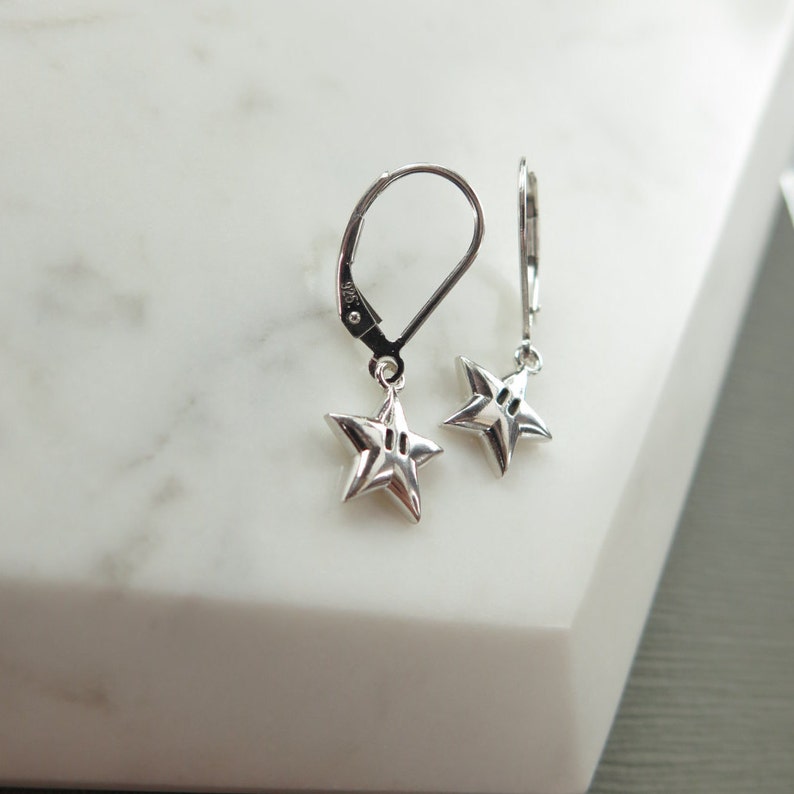 Super Star Dangle Earrings, Sterling Silver Starmen, Invincible Star ...