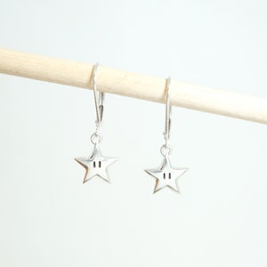 Super Star Dangle Earrings, Sterling Silver Starmen, Invincible Star ...