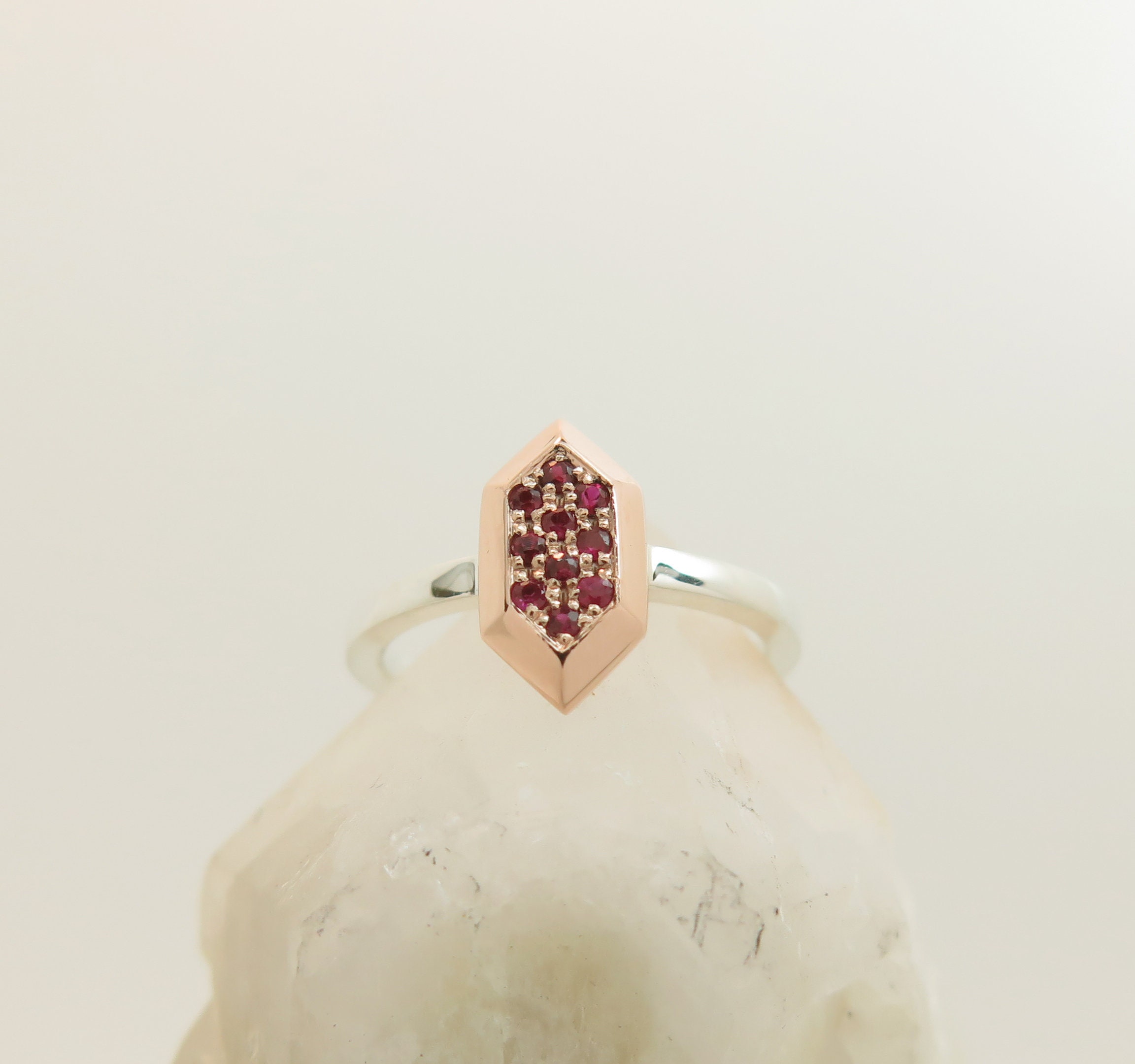 10K Rose Gold and Ruby Rupee Ring Legend of Zelda inspired | Etsy