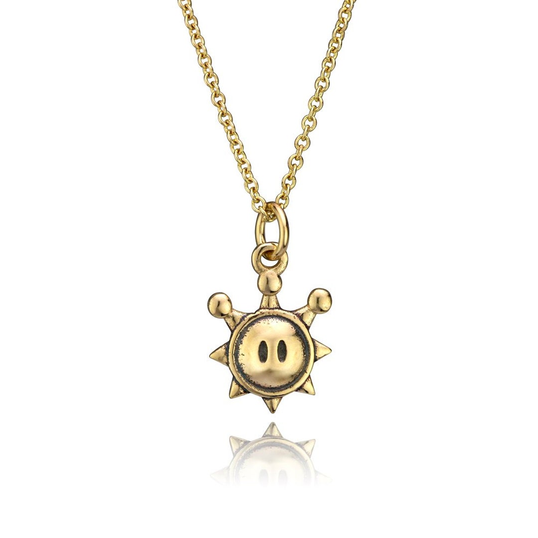 Small Yellow Gold Shine Sprite Pendant, Nintendo Inspired Charm ...
