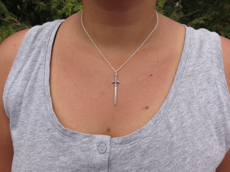 Sterling Silver Zelda Master Sword - Etsy