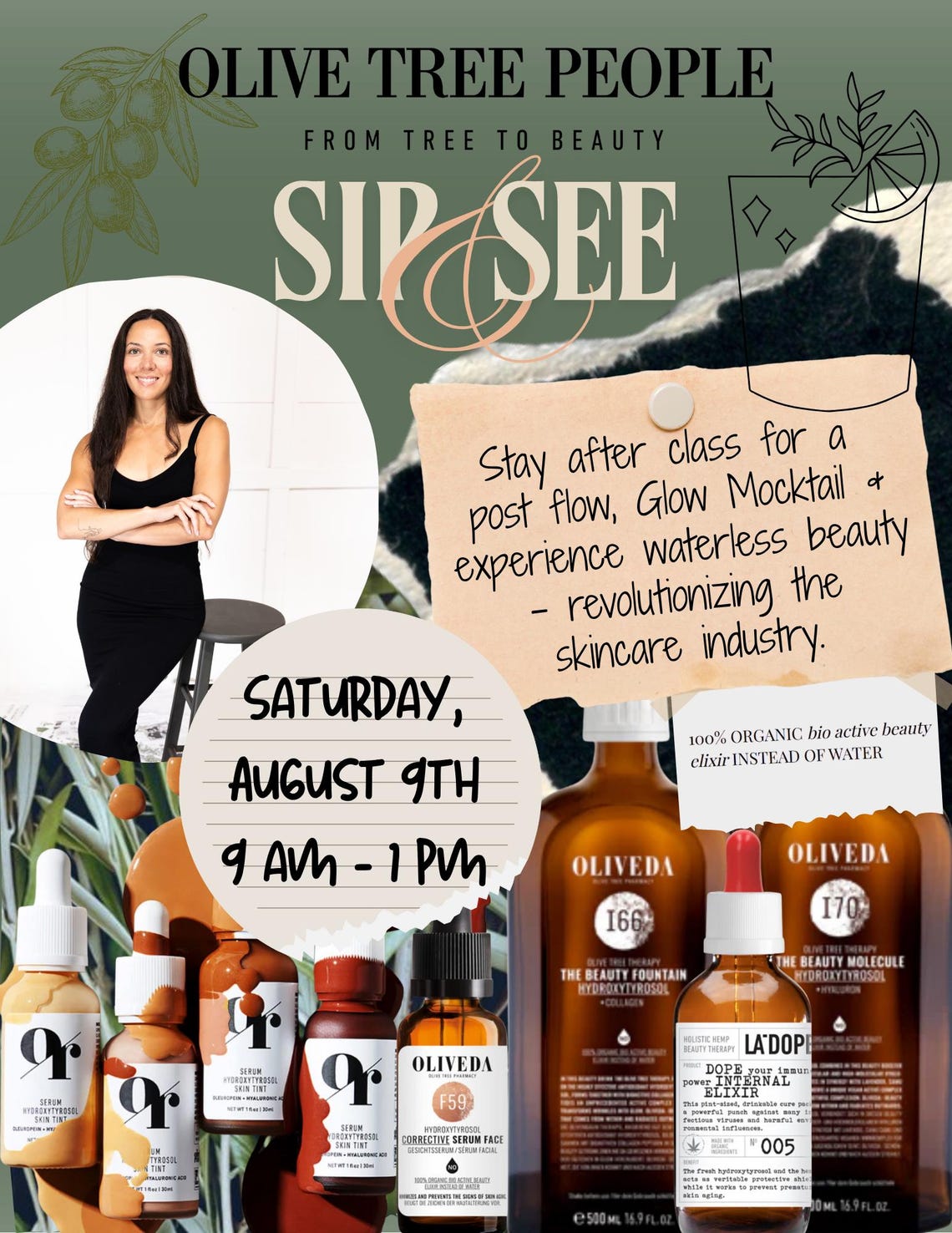 Olive Tree People/oliveda/olive Rose/la Dope Sip and See Event Template ...