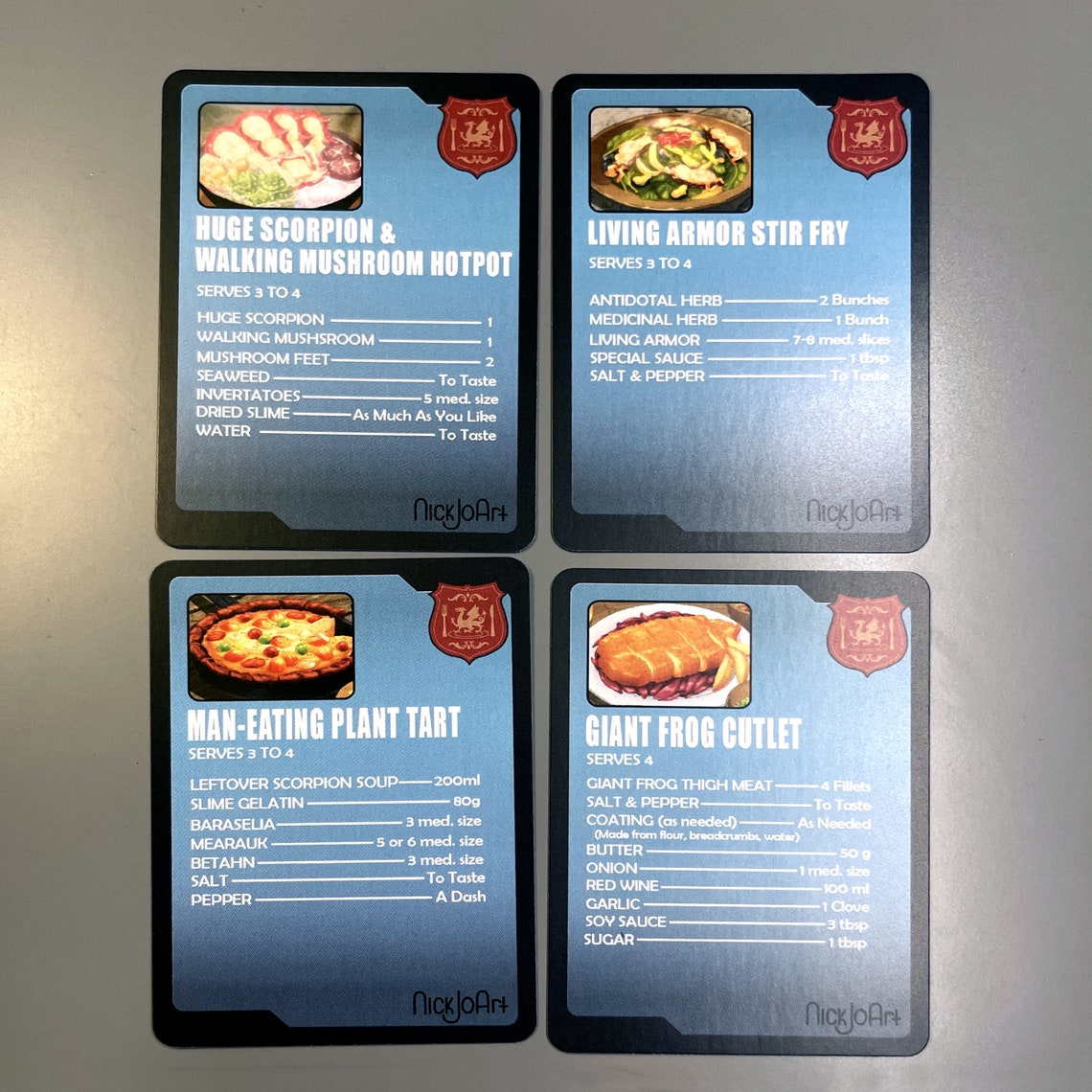 Delicious Dungeon Crawlers Art Trading Cards - Etsy