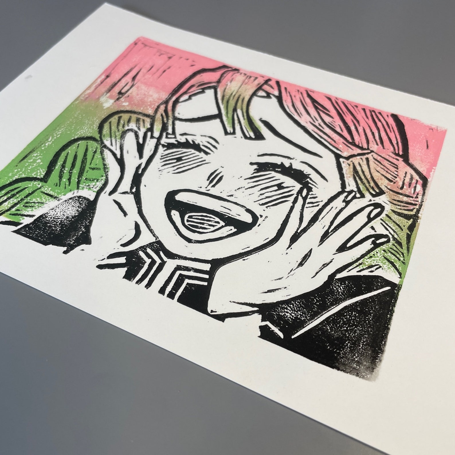 Love Hashira Hand Pulled Linocut Block Print - Etsy