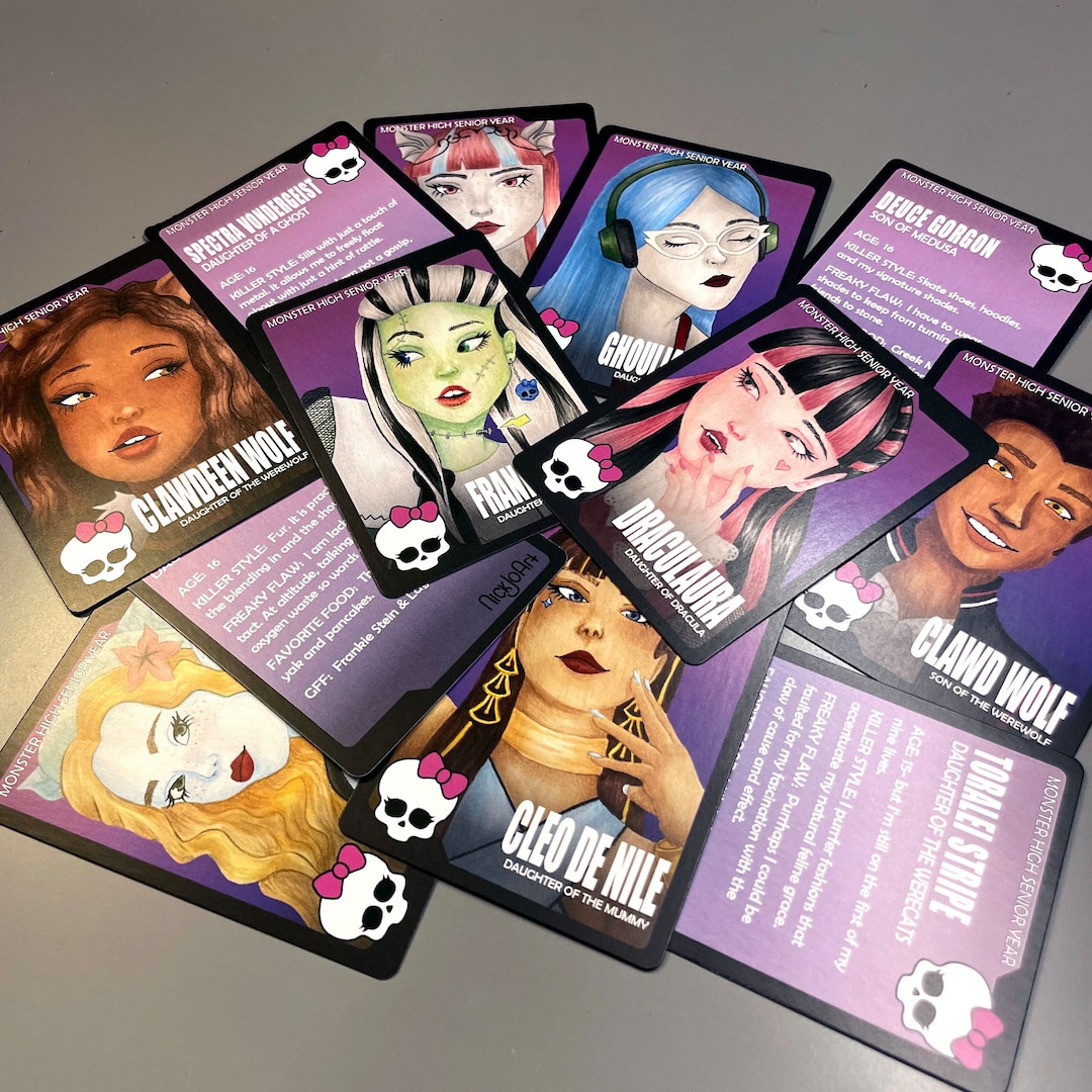 Monster High Art Trading Cards - Etsy