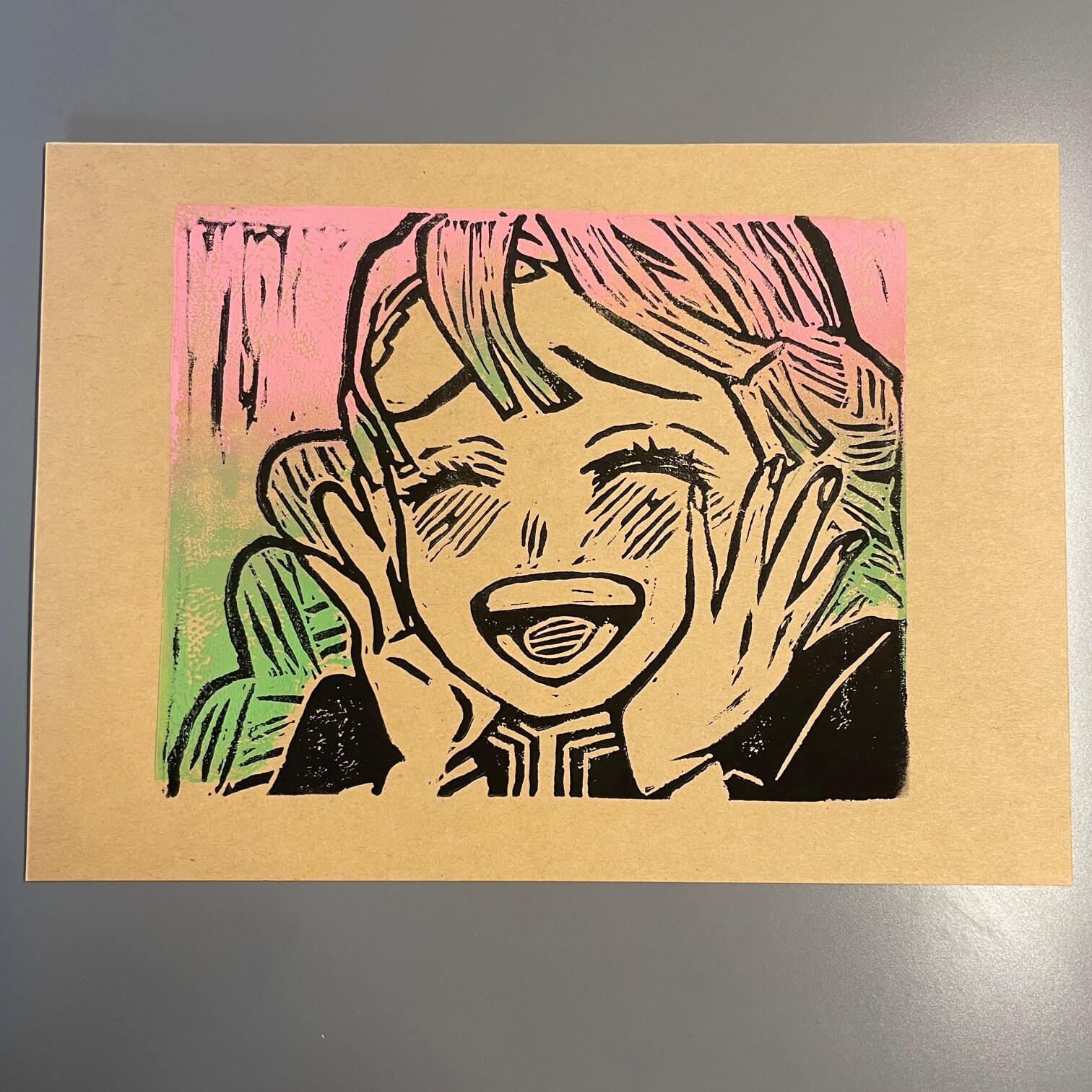 Love Hashira Hand Pulled Linocut Block Print - Etsy