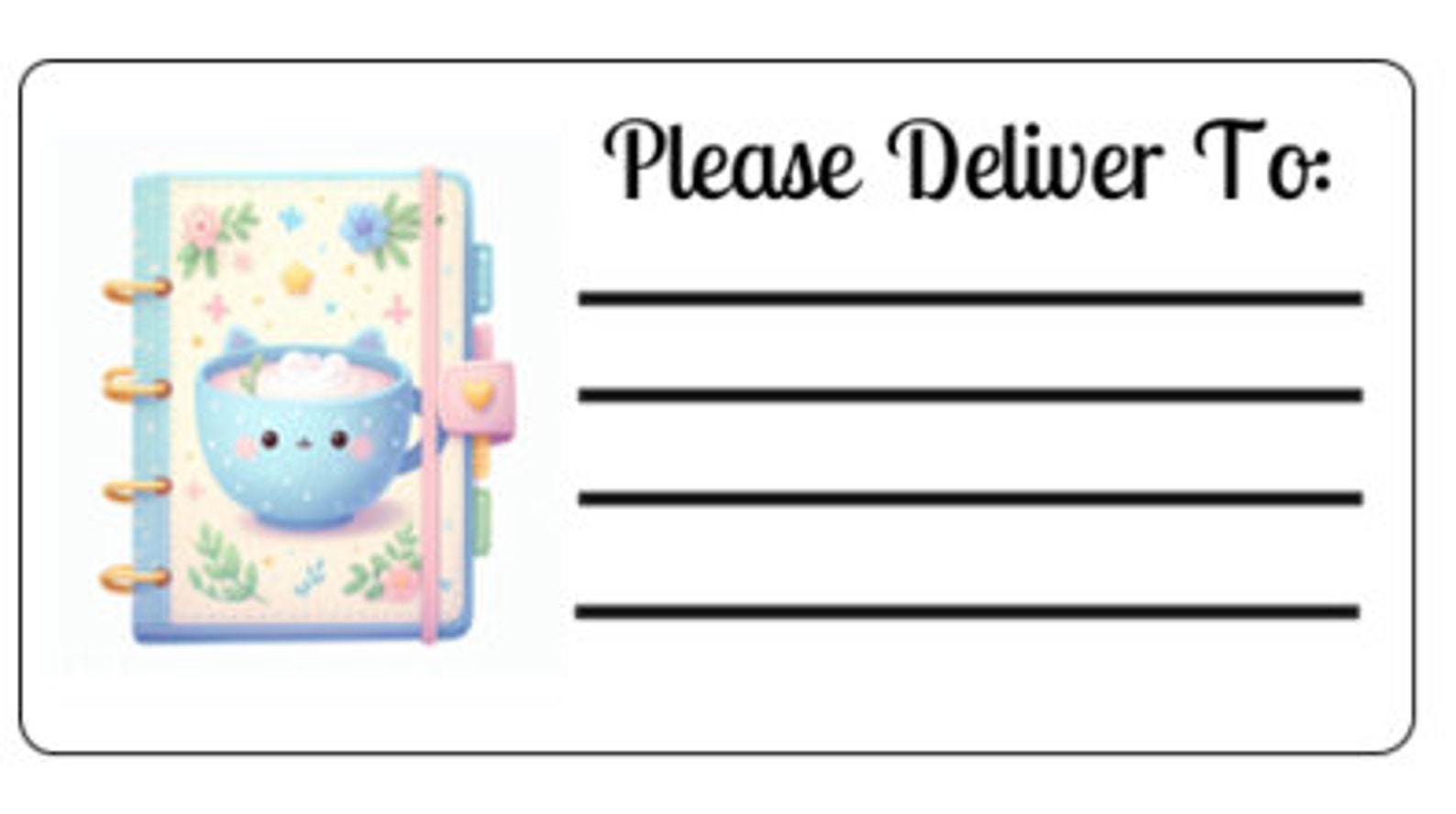 Printable INSTANT DOWNLOAD PDT Please Deliver to Labels Mailing Label ...