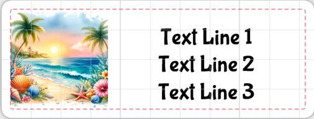 Tropical Beach Ocean Seashells Address Labels Printable Labels Animal ...