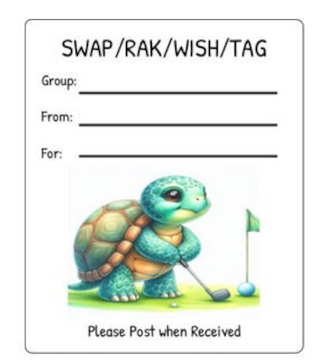 Printable INSTANT DOWNLOAD Tag Insert RAK Wish Group Label Pen Pal ...