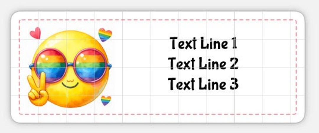 Address Labels Printable DOWNLOAD Happy Mail Swap Shipping Mailing Cute ...