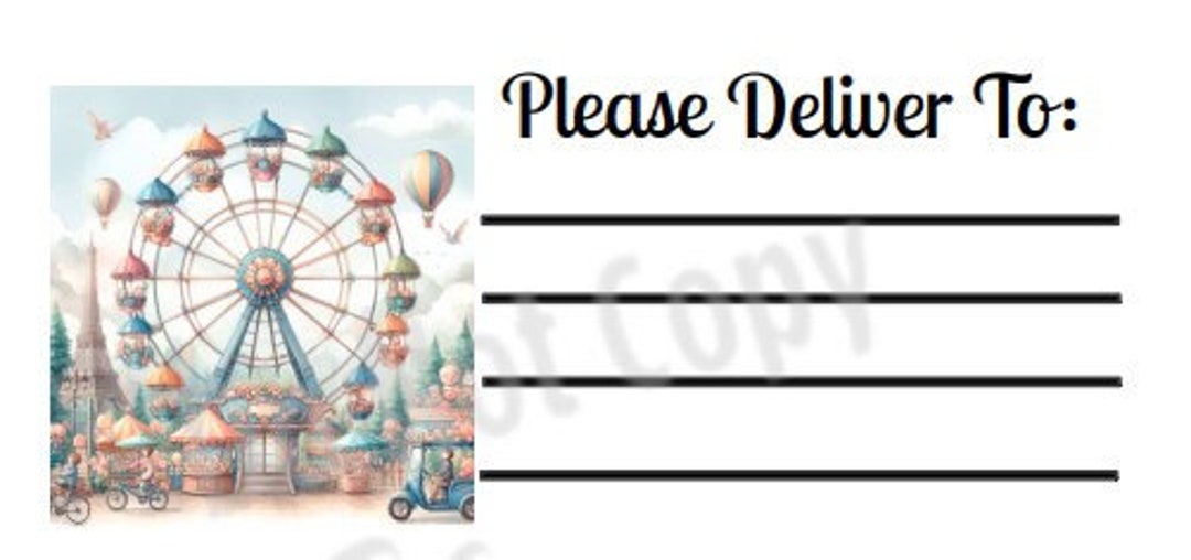 Printable Instant Download Pdt Please Deliver To Labels Mailing Address