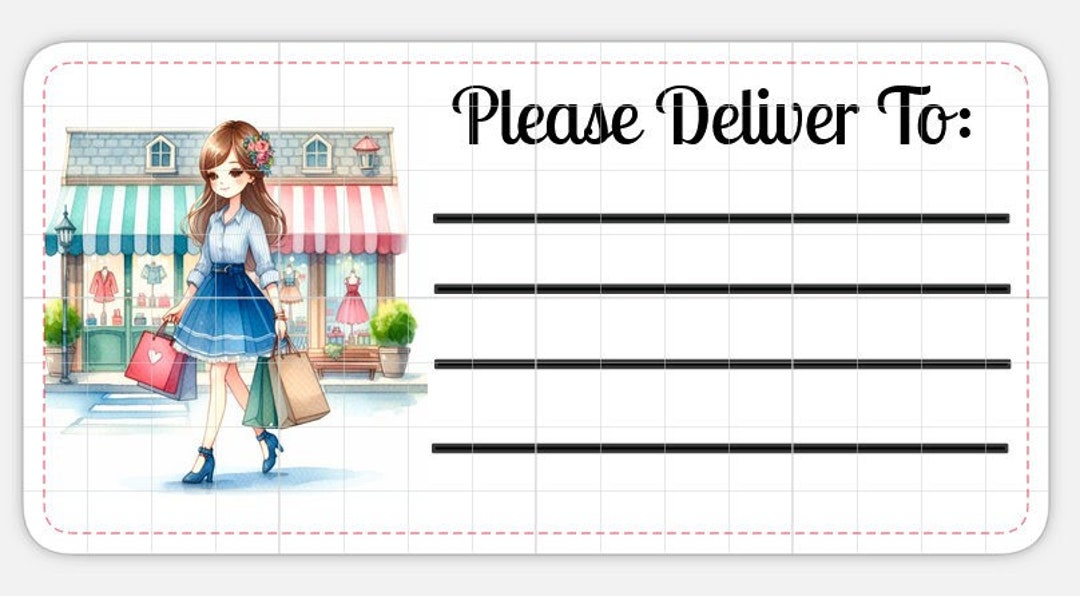 Printable INSTANT DOWNLOAD PDT Please Deliver to Labels Mailing Label ...