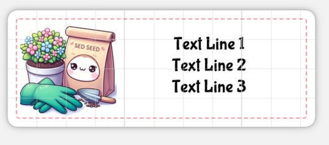 Address Labels Printable DOWNLOAD Happy Mail Swap Shipping Mailing Cute ...