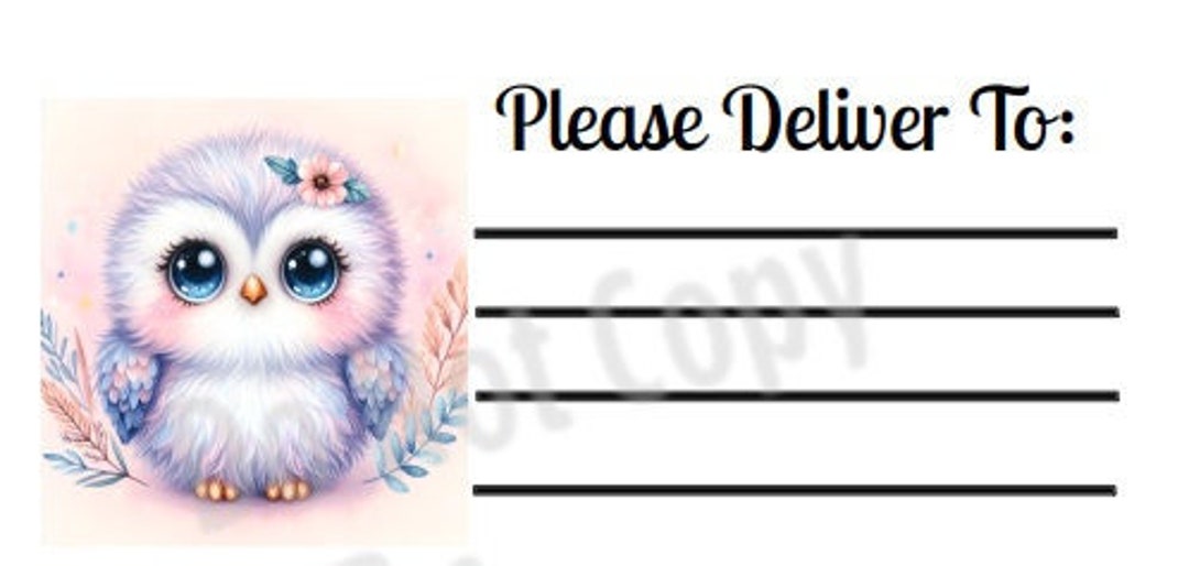 Printable INSTANT DOWNLOAD PDT Please Deliver to Labels Mailing Label ...
