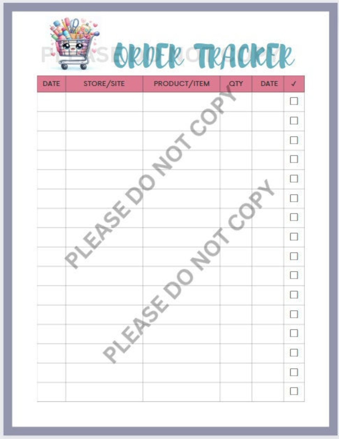 Printable INSTANT DOWNLOAD Tag Insert RAK Kawaii Wish Group Swap ...