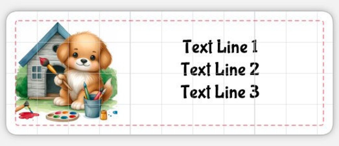 Address Labels Printable DOWNLOAD Happy Mail Swap Shipping Mailing Cute ...