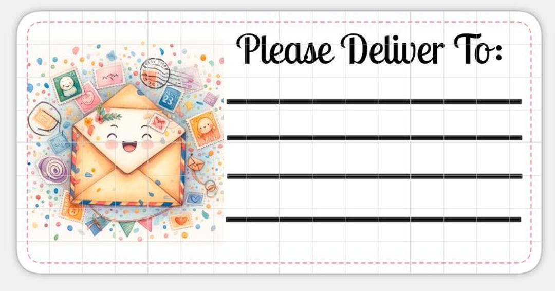 Printable INSTANT DOWNLOAD PDT Please Deliver to Labels Mailing Label ...