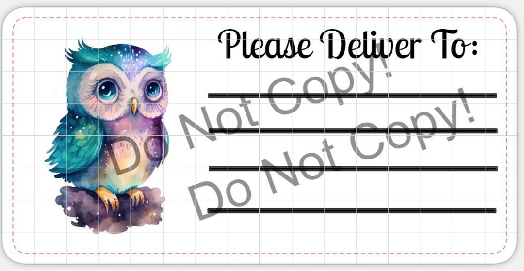 Printable PDT Please Deliver to Labels Address Label Shipping INSTANT ...