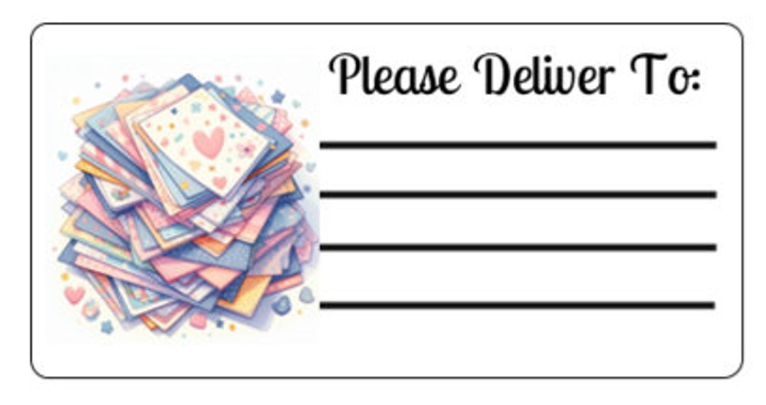 Printable INSTANT DOWNLOAD PDT Please Deliver to Labels Mailing Address ...