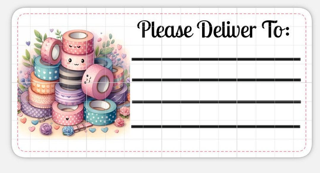 Printable INSTANT DOWNLOAD PDT Please Deliver to Labels Mailing Label ...