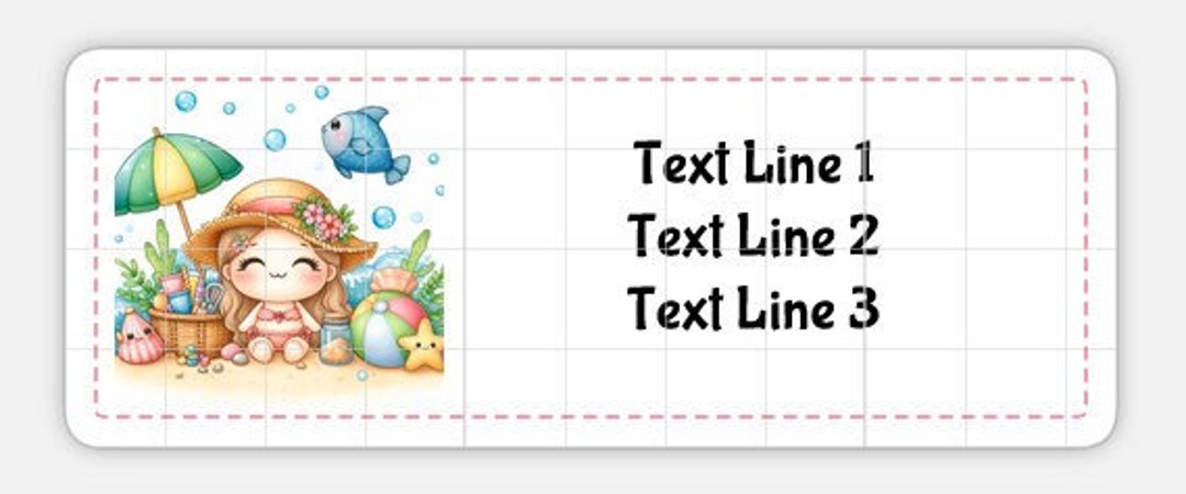 Address Labels Printable DOWNLOAD Happy Mail Swap Shipping Mailing Cute ...