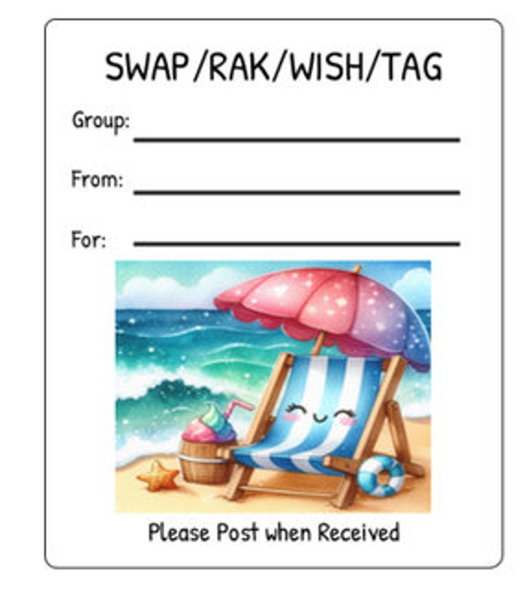 Printable INSTANT DOWNLOAD Tag Insert RAK Wish Group Label - Pen Pal ...
