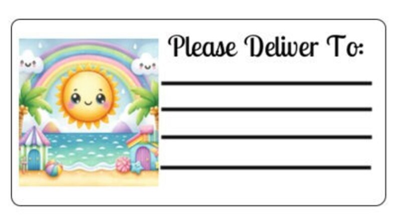 Printable INSTANT DOWNLOAD PDT Please Deliver to Mailing Label Address ...