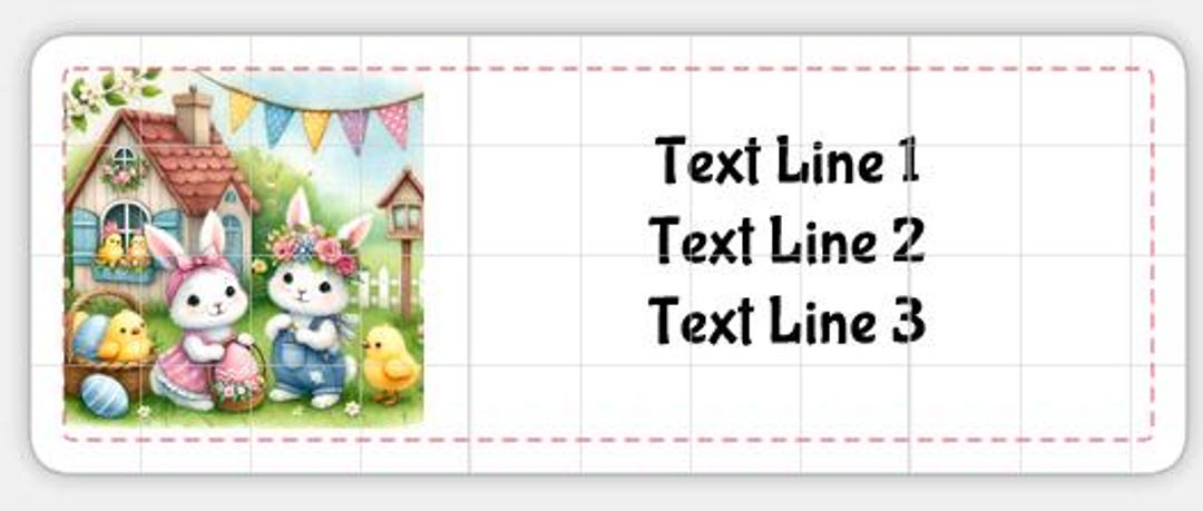 Address Labels Printable DOWNLOAD Happy Mail Swap Shipping Mailing Cute ...